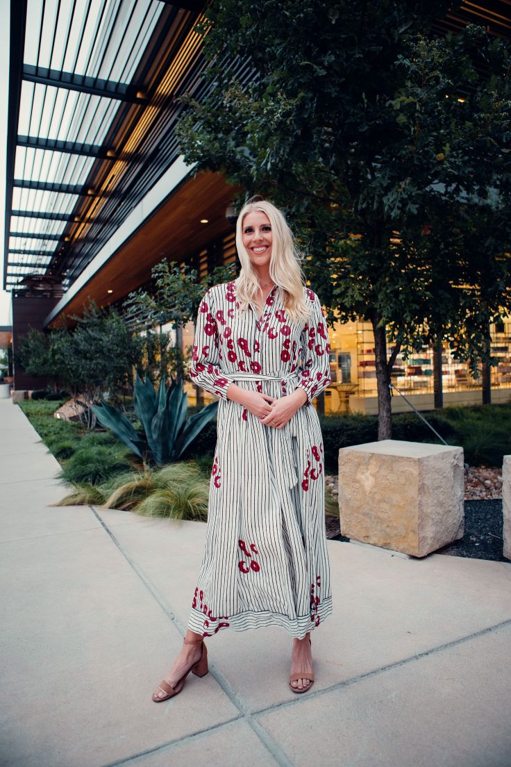 Hand Block Printed Poppy Striped Jumpsuit | Collared Flared Jumpsuit ...